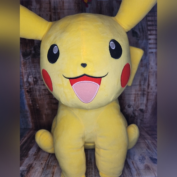 Pokemon | Toys | Pokemon Sitting Pikachu 2 Large Jumbo Plush Stuffed ...